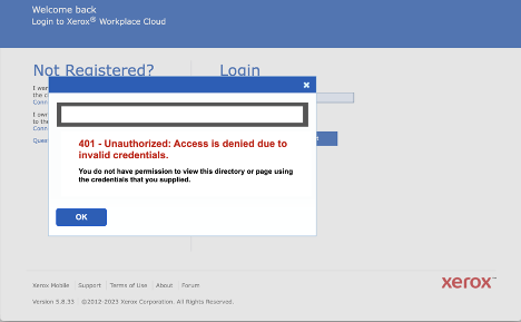 Xerox XWC setup error resolutions – Lyell